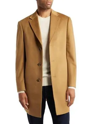 Nordstrom Cashmere Overcoat Tan Burrow