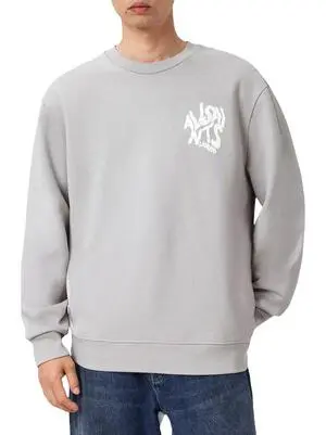 ALLSAINTS Orlando Logo Graphic Sweatshirt - Carbon Grey