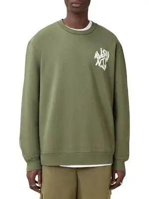 ALLSAINTS AllSaints Orlando Logo Graphic Sweatshirt Eden Green