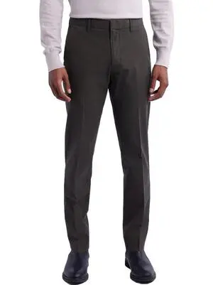 Bonobos Weekday Warrior Slim Fit Houndstooth Dress Pants - Wednesday Olive Houndstooth
