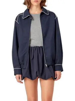 ENGLISH FACTORY English Factory Contrast Piping Jacket