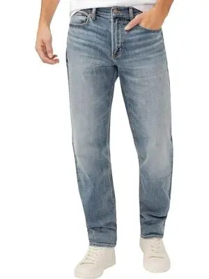 SILVER JEANS CO. Eddie Athletic Fit Tapered Jeans - Indigo