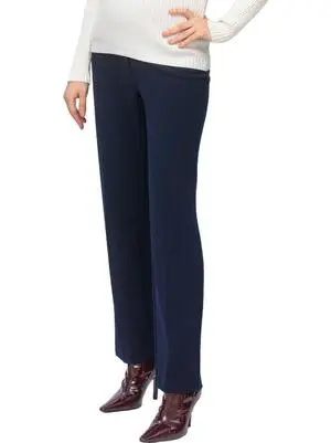 PIETRO BRUNELLI Noah Straight Leg Trousers - Navy