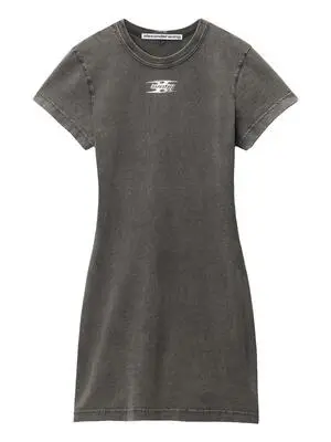 Alexander Wang Shrunken Tee Mini Dress - Washed Cedar