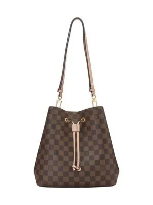 LOUIS VUITTON Damier Ebene Neo Noé Bucket Bag - Pink