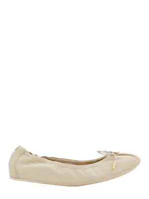 FERRAGAMO Ferragamo Elasticated Ballet Flat White