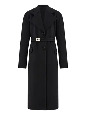 SALVATORE FERRAGAMO FERRAGAMO Single-Breasted Virgin Wool And Cashmere Coat