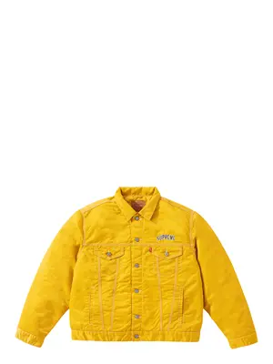 Supreme X Levi’s Nylon Trucker Jacket - Yellow