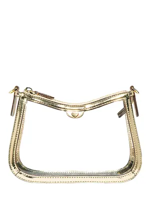 Stoney Clover Lane Clear Snap Mini Crossbody Bag - Gold