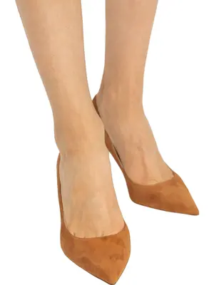 STUART WEITZMAN 75mm Suede Pumps - Brown