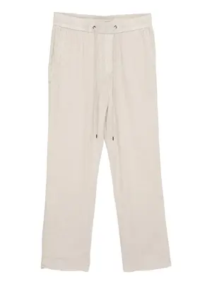 JAMES PERSE Linen Straight-leg Trousers - Neutrals