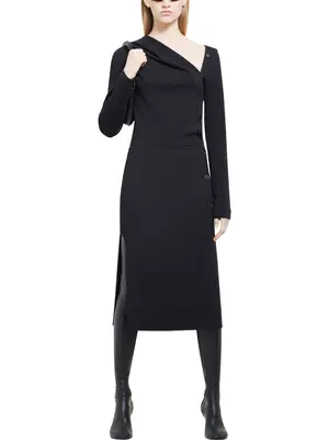 COURREGES Knot Oblique Cardigan - Black