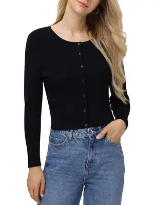 525 America 525 Eva Rib Cardigan - Black
