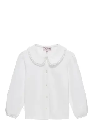Trotters Lace-trim Evelyn Top - White