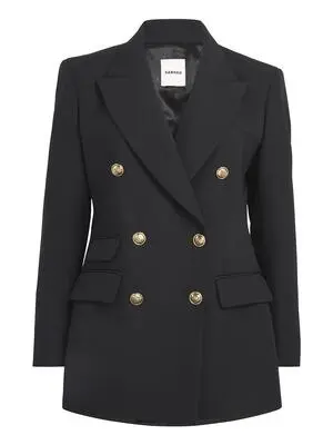 SANDRO Virgin Wool-Blend Blazer