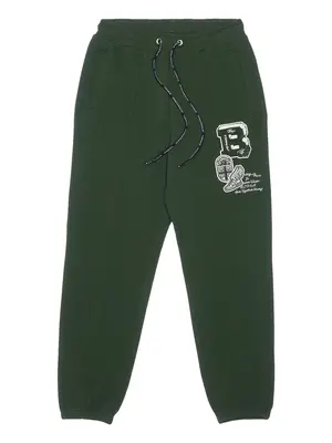 A BATHING APE College Badges Sweatpants - Green