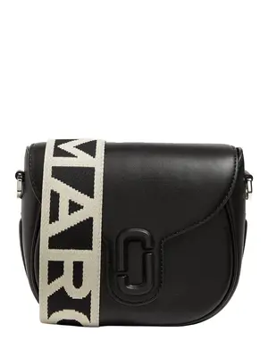 Marc Jacobs The Marc Jacobs Small Leather J Marc Saddle Bag Black