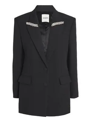 Sandro Crystal-embellished Blazer - Black