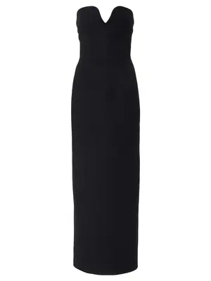 Khaite Yao Strapless Maxi Dress - Black