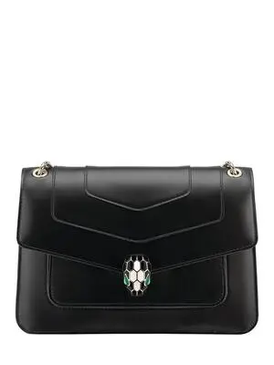 BVLGARI Serpenti Forever Shoulder Bag - Black