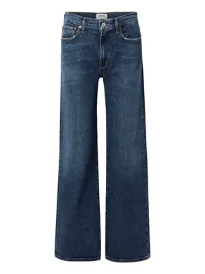 AGOLDE Harper Mid-rise Wide-leg Jeans - Blue