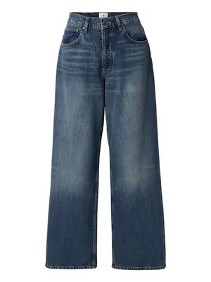 ANINE BING Anine Bing Manon Organic Wide Leg Jeans Mid Denim