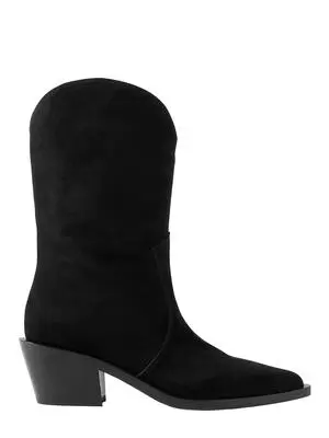 GIANVITO ROSSI Waylon 45 Suede Ankle Boots - Black