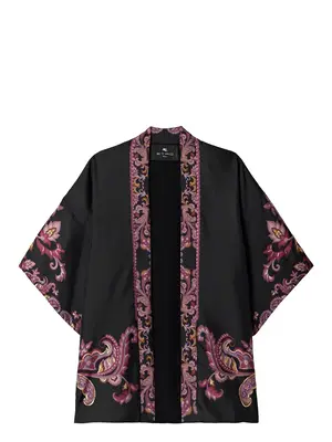 Etro Printed Silk-twill Shirt - Black