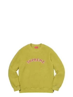 Supreme Supreme Polartec Deep Pile Crewneck Sweatshirt Sulphur