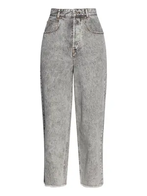 MARANT ETOILE Lalikasr Cropped Boyfriend Jeans - Gray