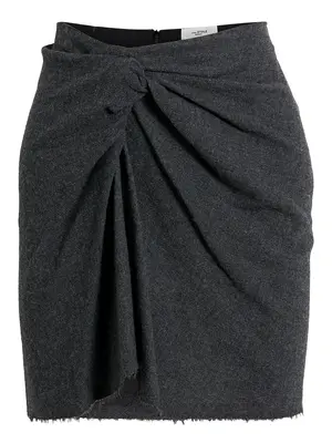 MARANT ETOILE Natacha Knitted Mini Skirt - Charcoal