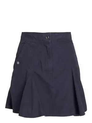 MARANT ETOILE Risha Pleated Cotton Mini Skirt Navy