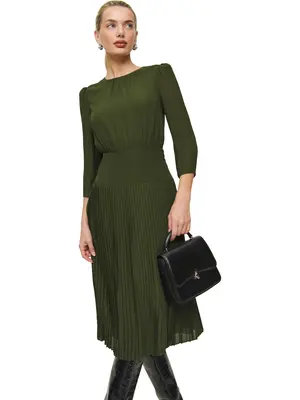 REFORMATION Sabra Dress Fern Green