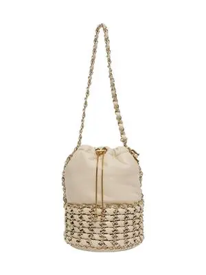 Rosantica Chain-detailing Bucket Bag - Neutrals