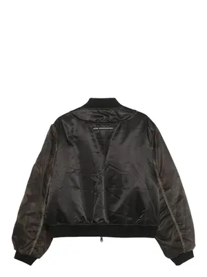 Andersson Bell Mesh-sleeve Bomber Jacket - Black