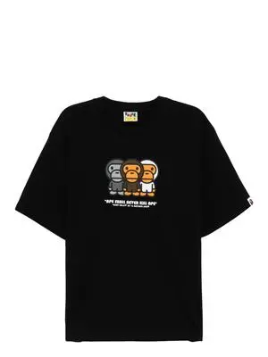 A BATHING APE Baby Milo Relaxed Fit Tee
