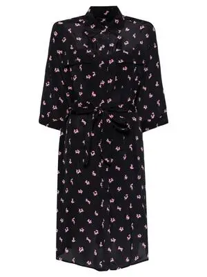 Maison Kitsuné Double Pocket Shirt Dress - Black