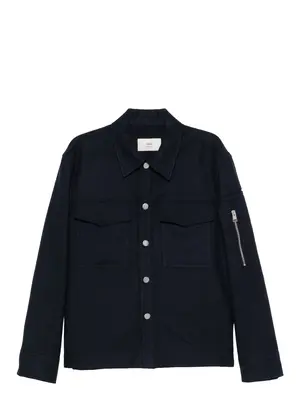 Ami Virgin Wool Shirt - Blue