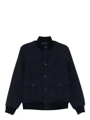 CIRCOLO 1901 Circolo 1901 Plaid Virgin Wool-Blend Bomber Jacket