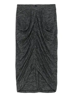 MARANT ETOILE Ilis Midi Skirt - Grey