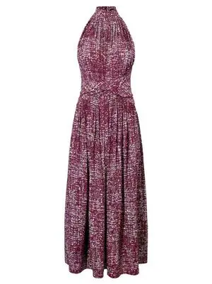 Proenza Schouler Lola Halterneck Dress - Red