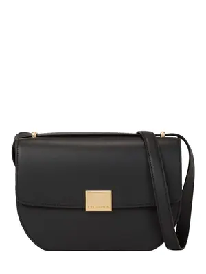 Karl Lagerfeld K/forever Leather Crossbody Bag - Black
