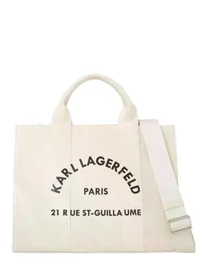 Karl Lagerfeld Rue St-guillaume Square Tote Bag - Neutrals