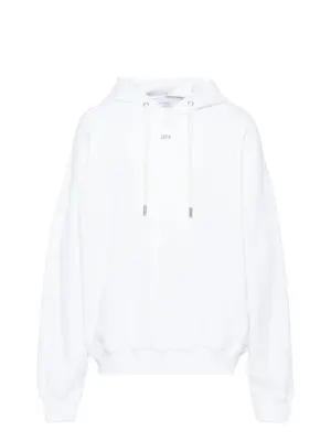 Off-White Logo-print Hoodie - Neutrals