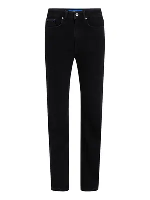 Karl Lagerfeld High-rise Straight-leg Jeans - Black