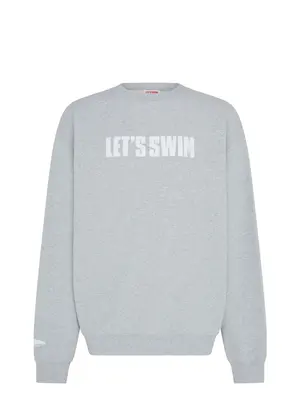 LET'S SWIM Logo-print Sweatshirt - Grey