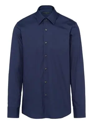 Prada Stretch-cotton Shirt - Blue