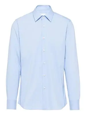 Prada Stretch-cotton Shirt - Turquoise