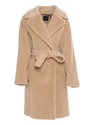 Max Mara Virgin Wool Blend Coat - Beige
