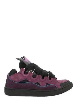 LANVIN Curb Sneakers Raisin/black